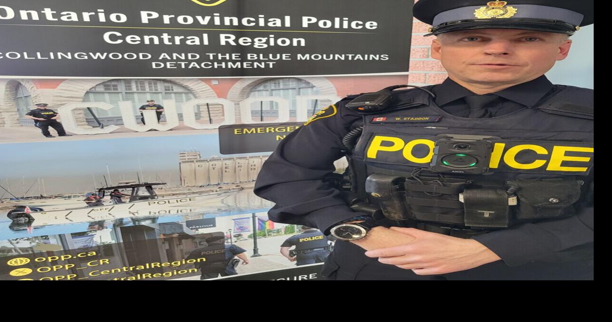 Collingwood OPP officers will be outfitted with body cameras