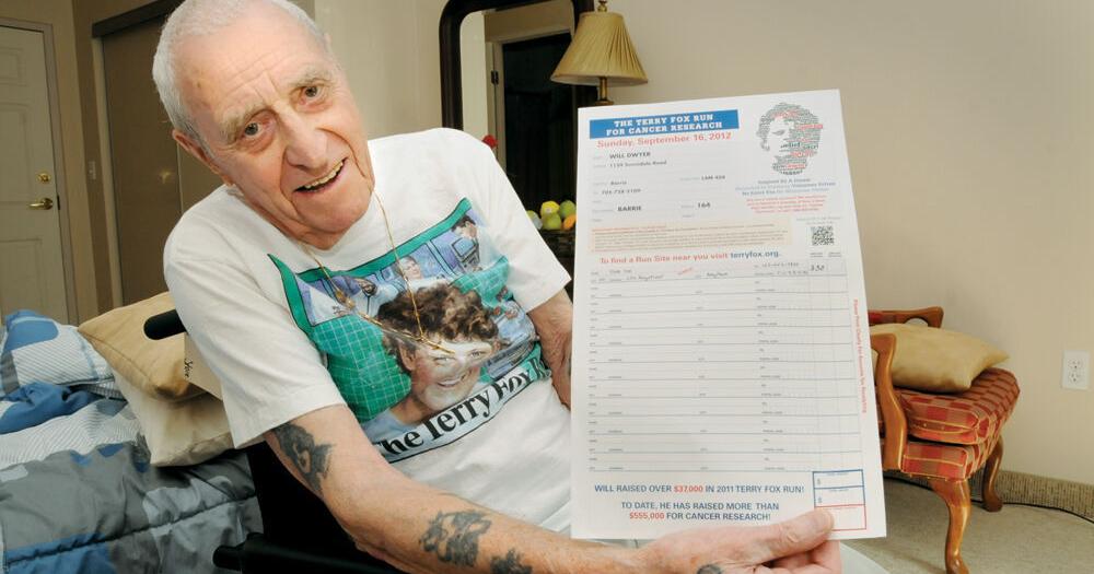 Showing perseverance, supporting Terry Fox