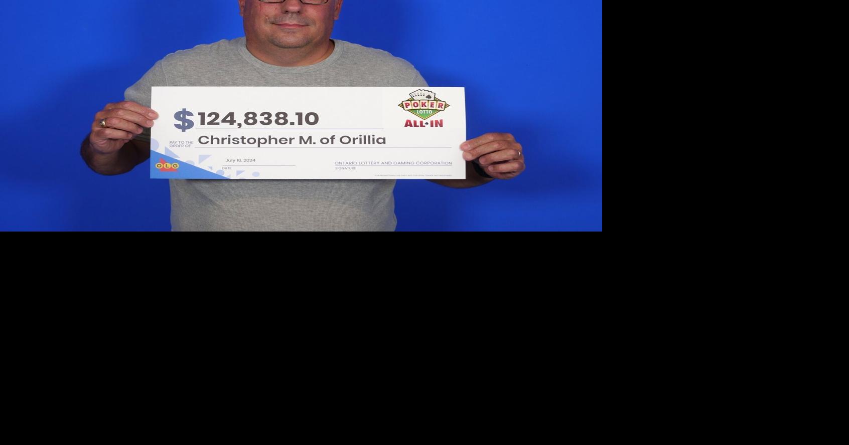 Orillia man says winning Poker Lotto All In ‘feels awesome’