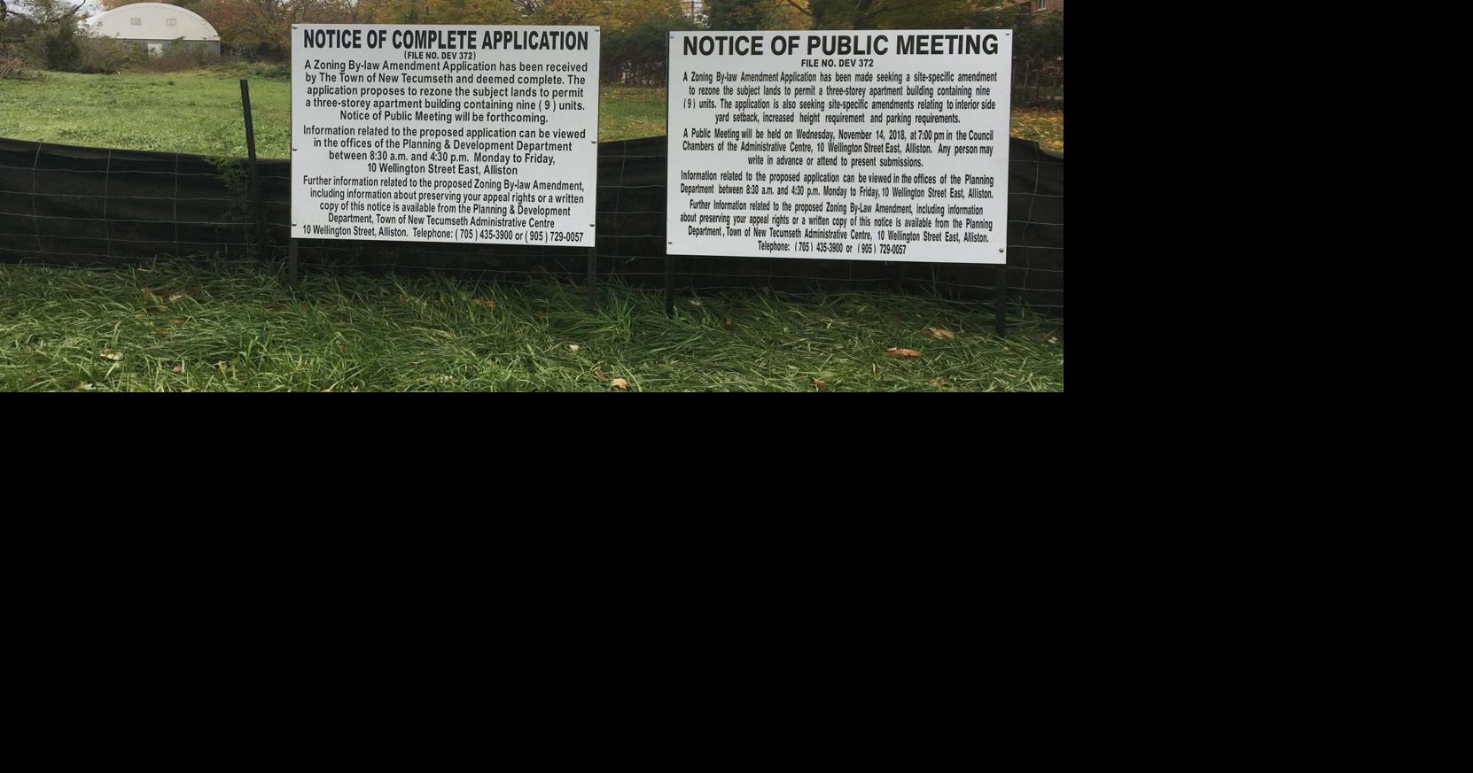 New apartment building in the works for Alliston