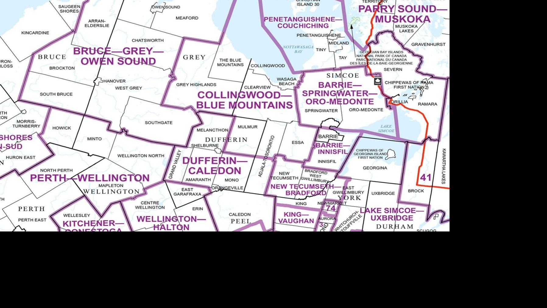 New titles, boundaries proposed for local federal ridings