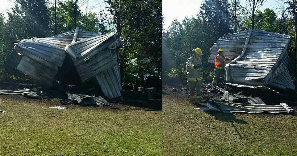 Shed fire in Springwater caused by campfire that had not been properly ...