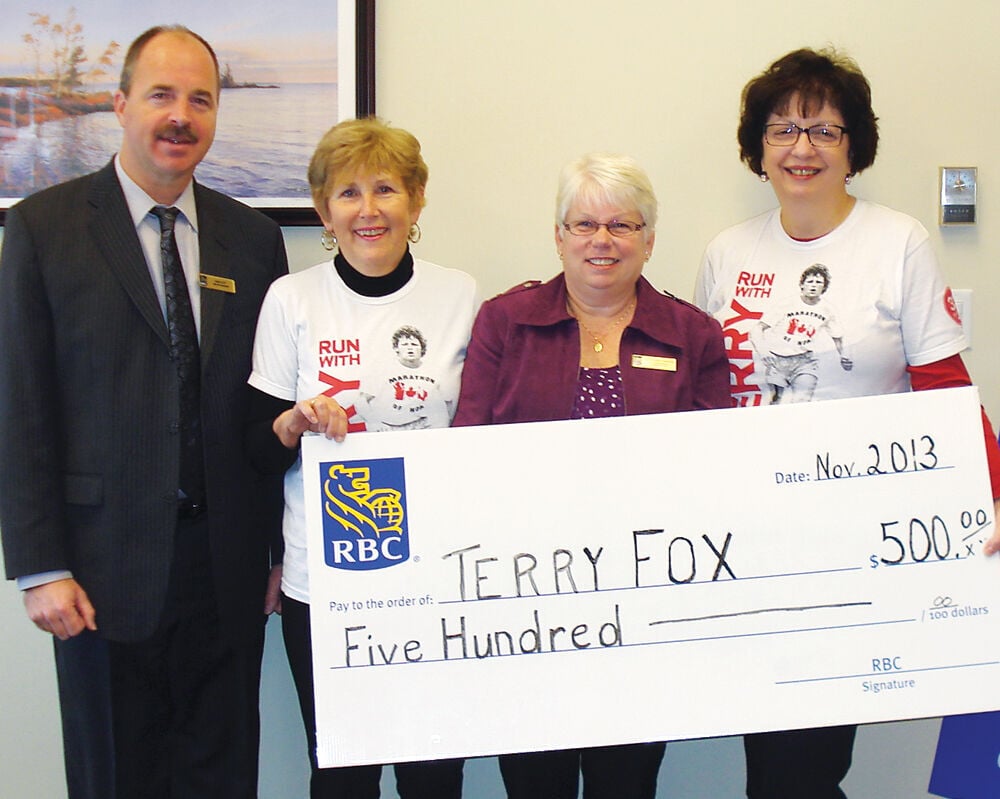 Terry Fox Foundation welcomes donation
