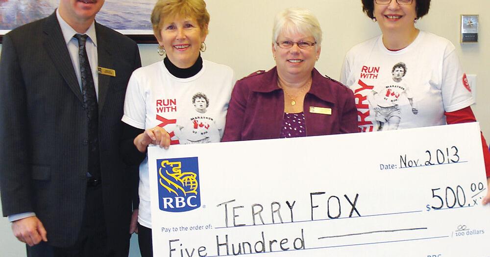 Terry Fox Foundation welcomes donation