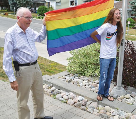 Pride flags raised across north Simcoe