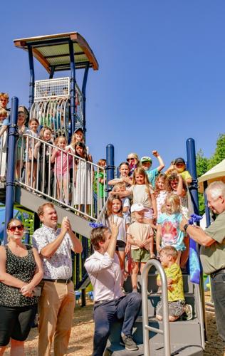 Ribbon cut on Midland’s accessible playgrounds