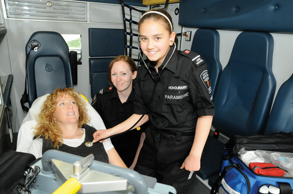 Innisfil girl becomes honourary Simcoe County paramedic