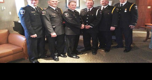 Paramedics Jeff LeClair, Stu Hunter, Kevin Morrish, Merideth Morrison ...