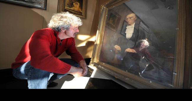 Painting of Barrie's first judge, Sir James Gowan, being restored