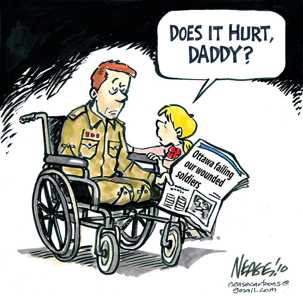 Wounded soldier (CARTOON)