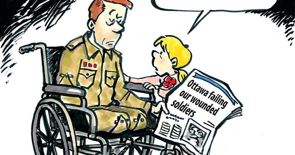 Wounded soldier (CARTOON)