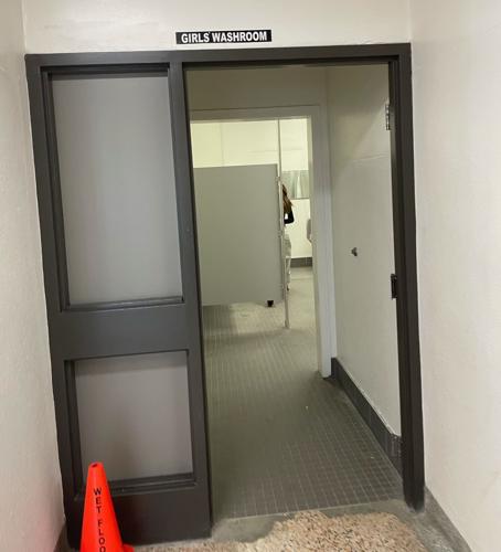 Orangeville high school students decry girls’ washroom door removal