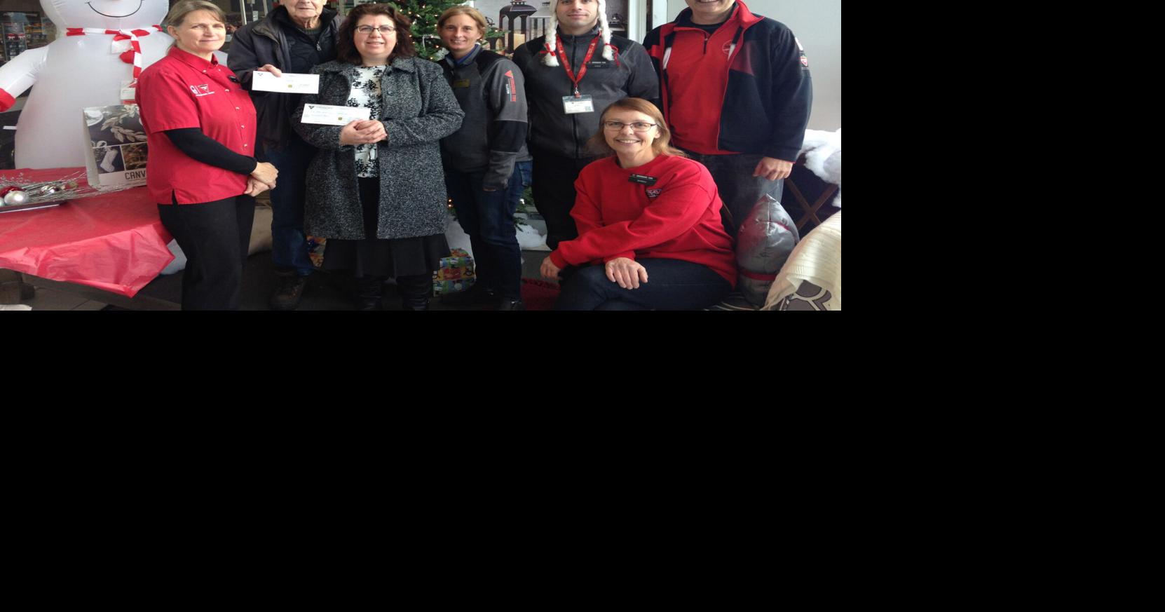 Canadian Tire employees help Alliston charities