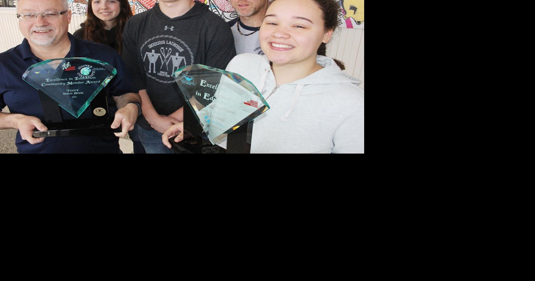 Students, teacher, coach recognized for giving back to Stayner high school