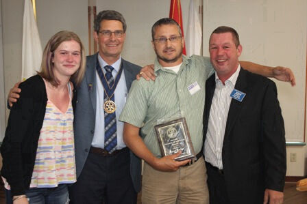 Minesing teacher gets award from Barrie Rotary