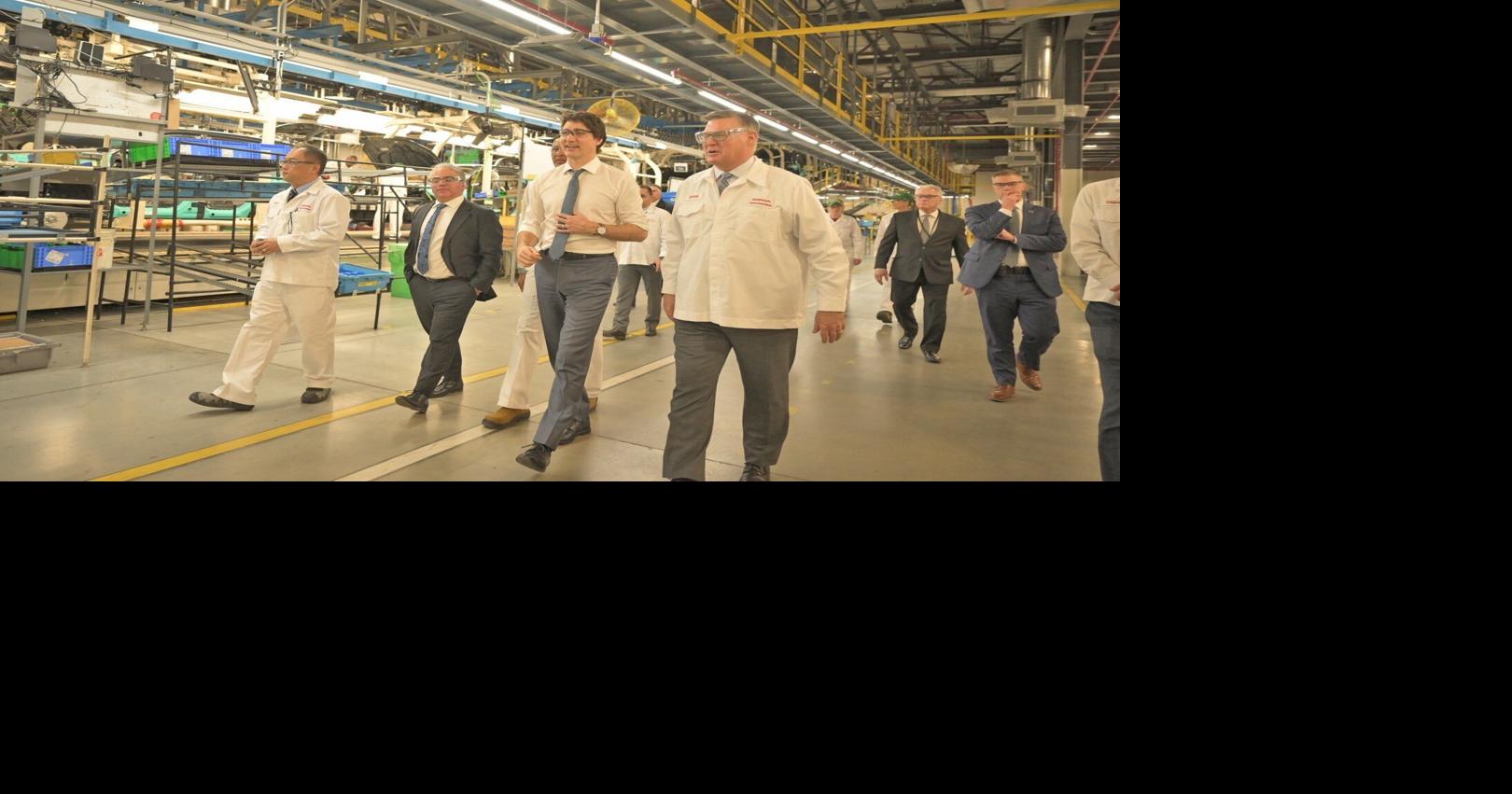 Prime Minister Justin Trudeau revisits Alliston Honda