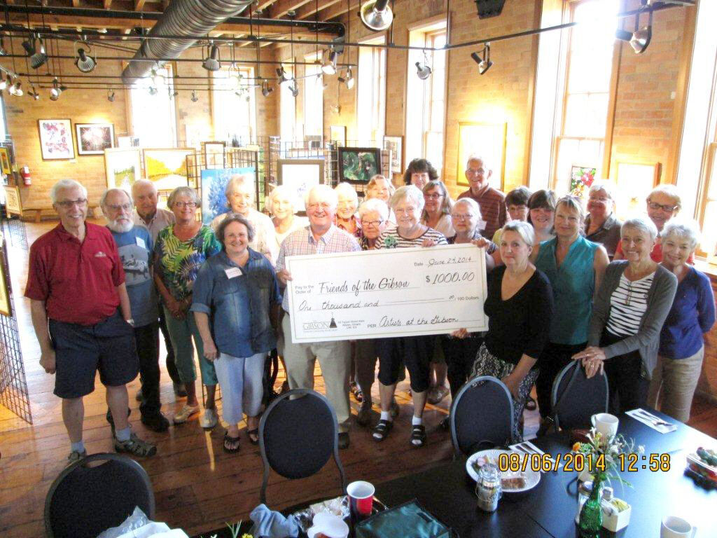 Artists at the Gibson support Alliston centre