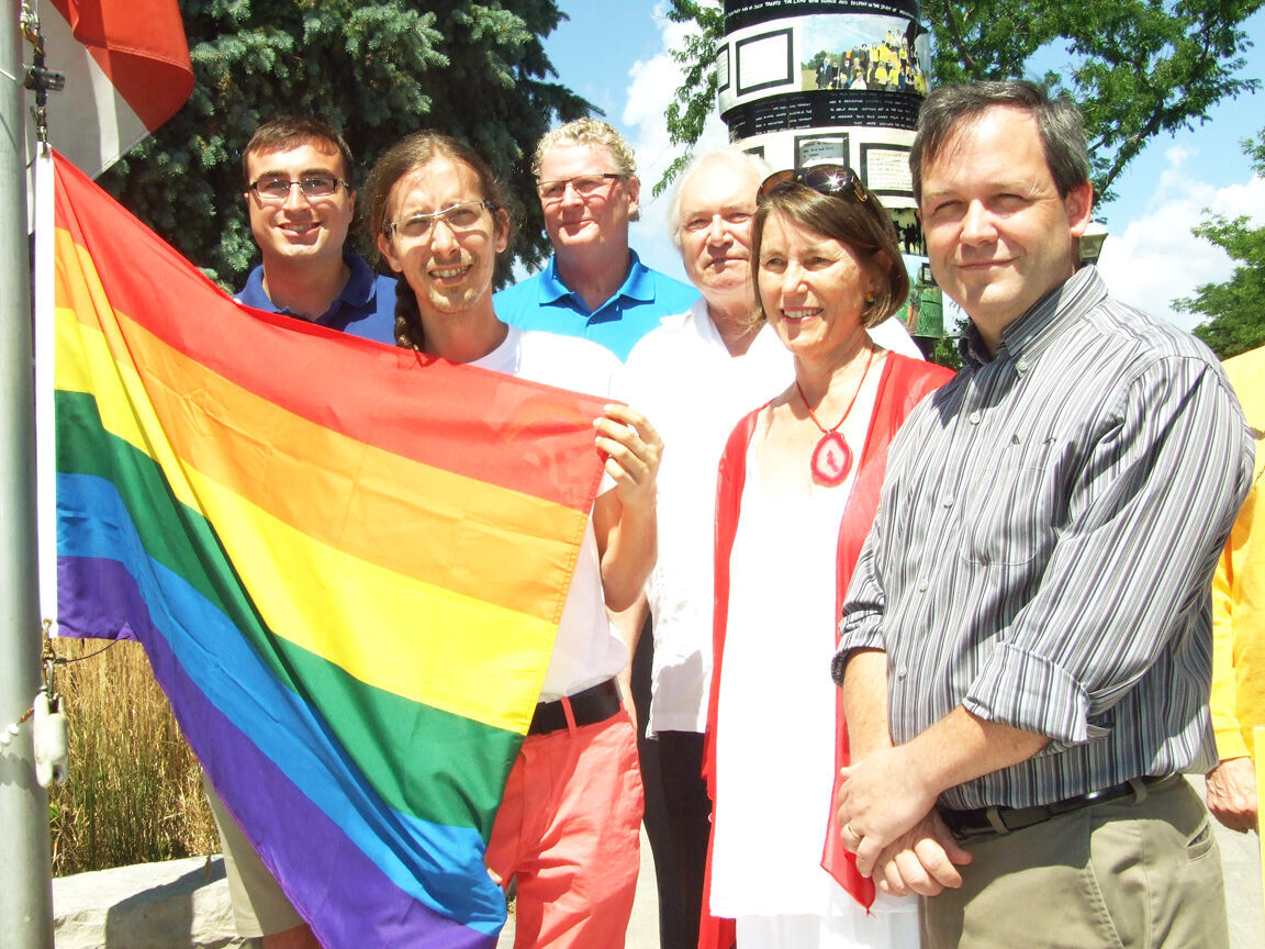 Pride flag-raising event in Orillia