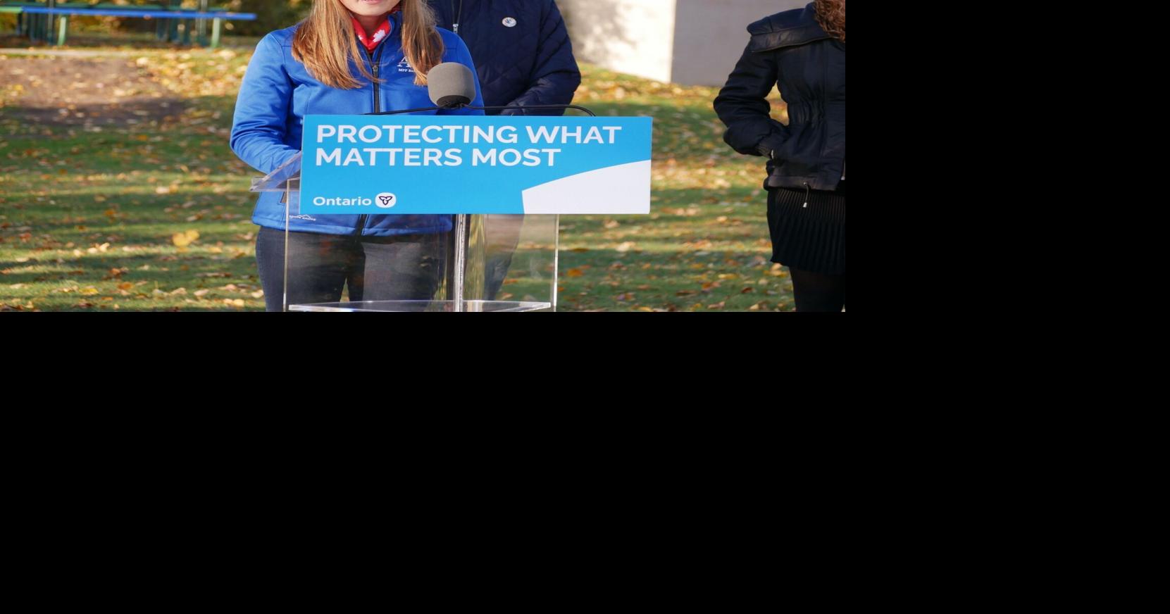 MPP Andrea Khanjin announces provincial day of action on litter in Innisfil