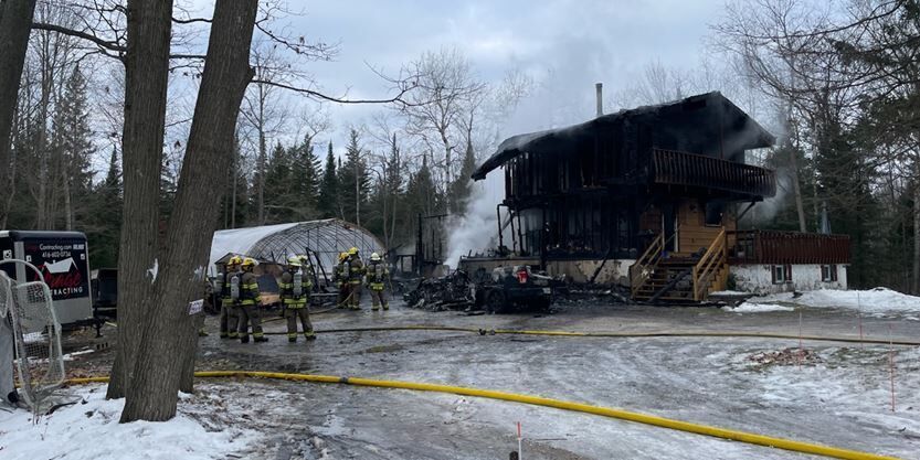 ‘A total loss’: Tioga family safe after early morning fire destroys home