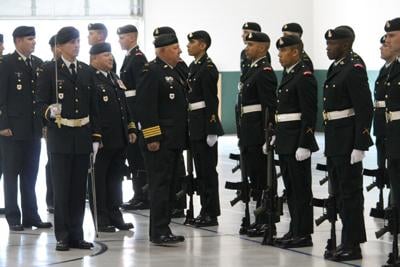 Graduation day at Meaford's military base
