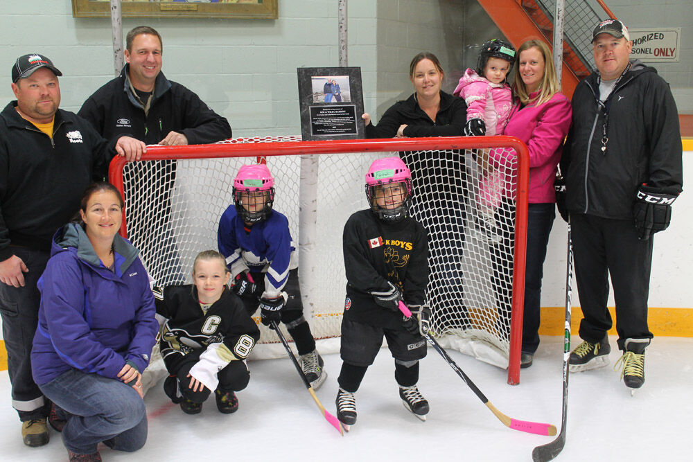 Harding family donates new nets to Meaford Arena
