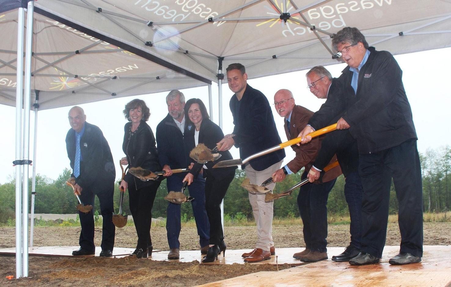 'A historic moment': Wasaga Beach breaks ground on new twin-pad arena ...