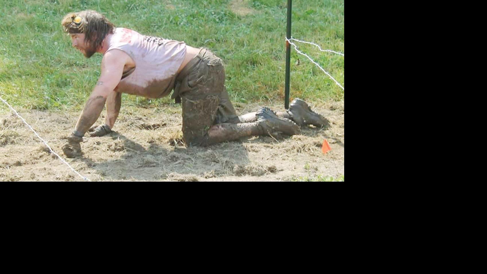 crawling through mud