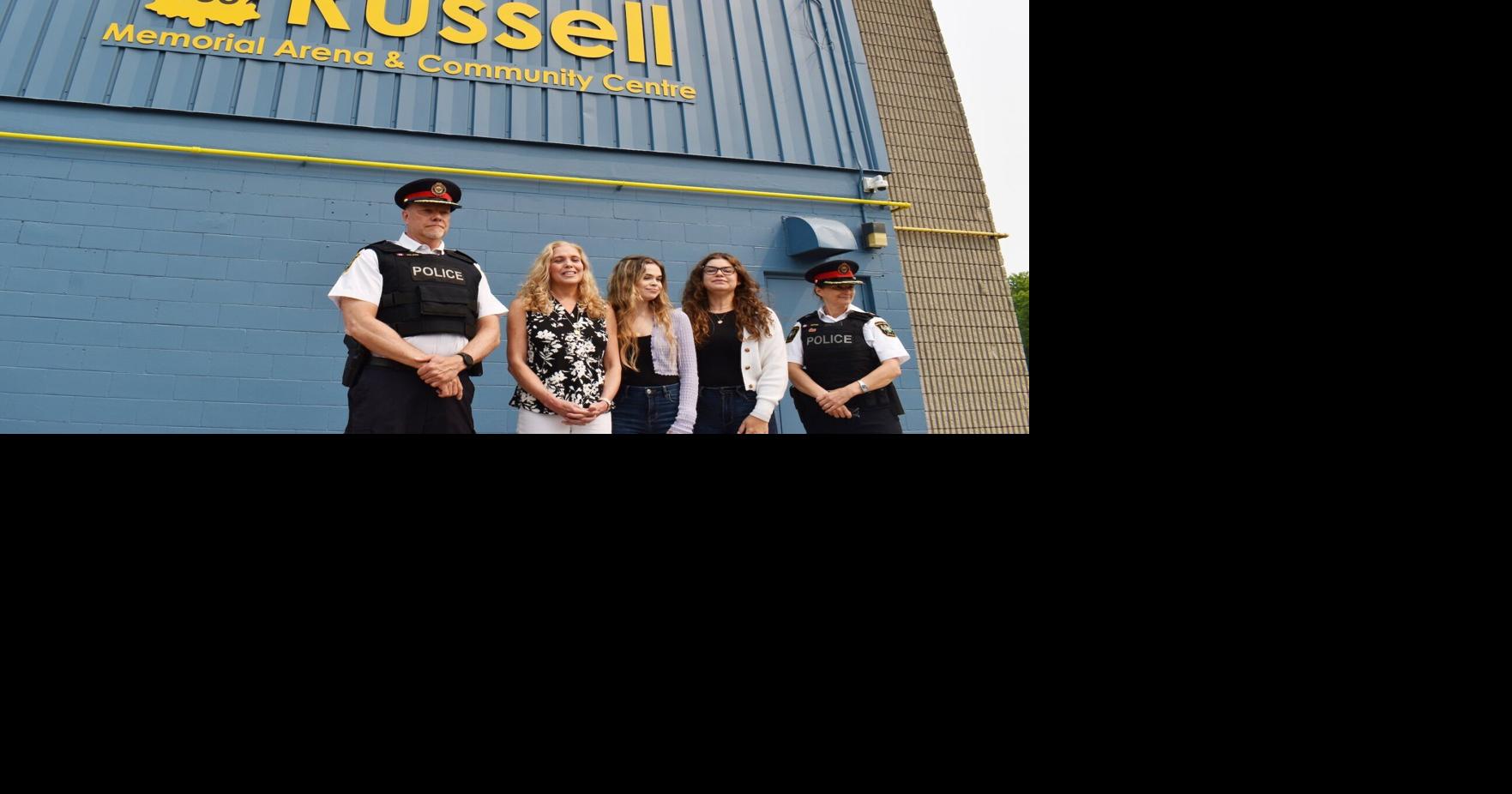 Morgan Russell arena signage unveiled