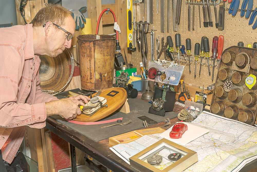 Midland artist David Hill repurposes forgotten items