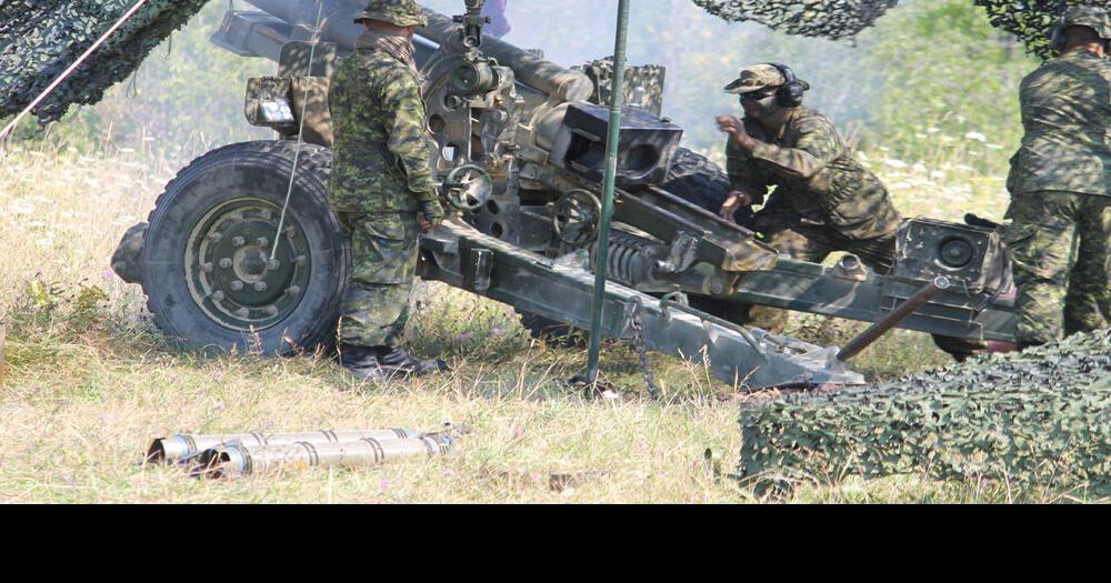 Large military training exercise in Meaford