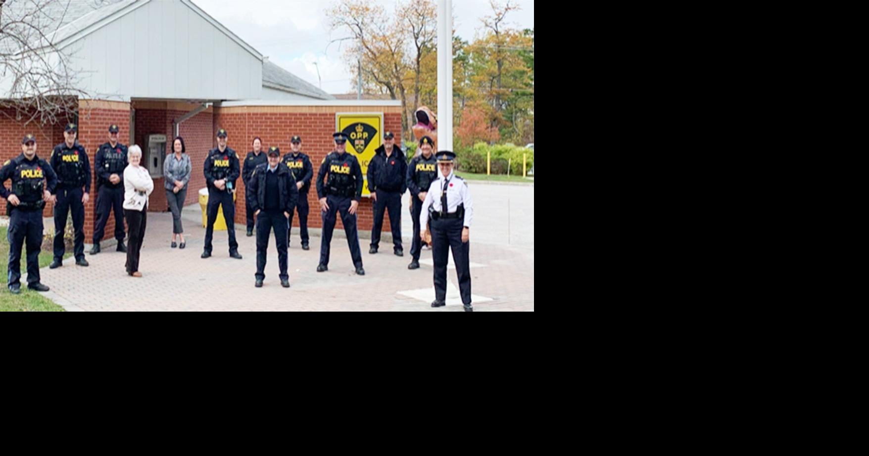 OPP officers in Wasaga Beach, Clearview join Movember movement