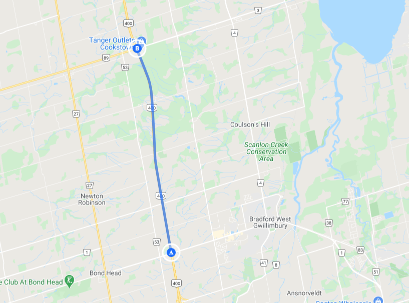 Highway 400 has re-opened northbound from Bradford to Innisfil