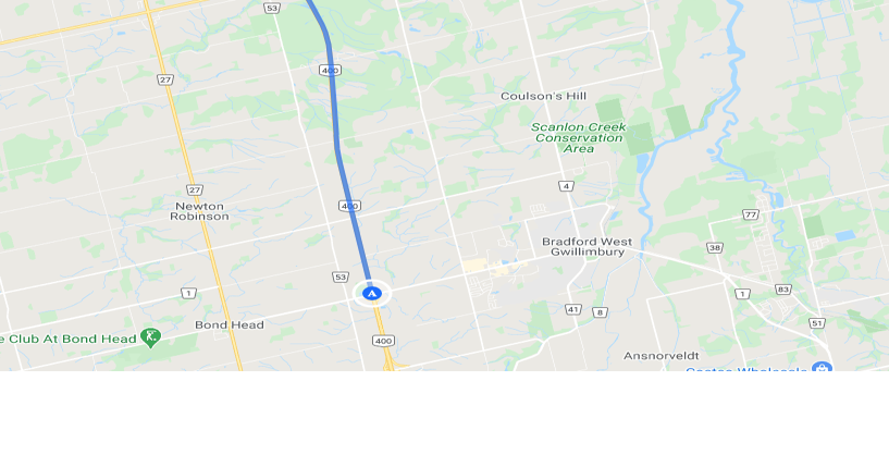 Highway 400 has re-opened northbound from Bradford to Innisfil