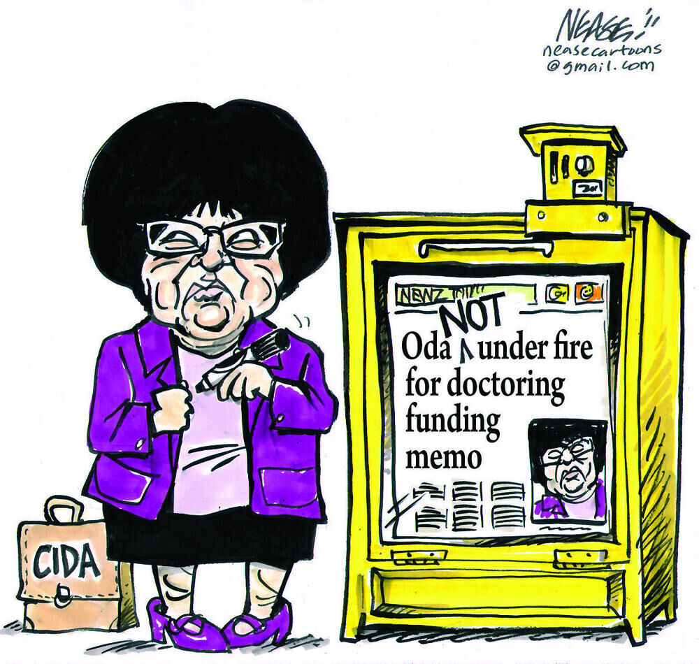 Cartoon - NEASE - Bev Oda