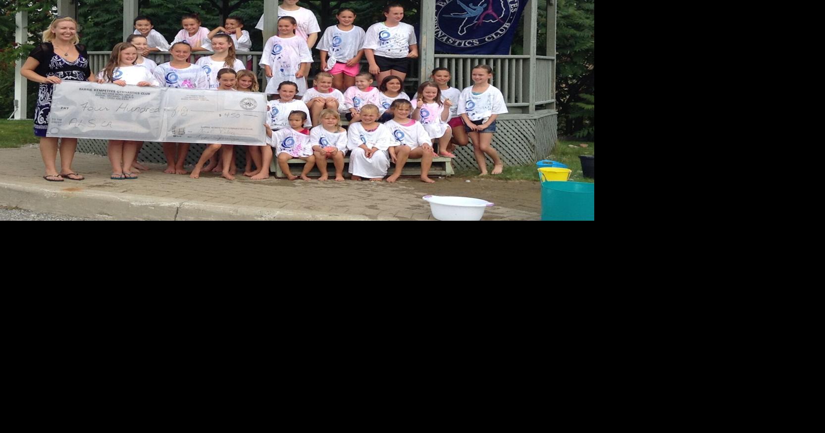 Barrie Kempettes raise $490 for ALS and take ice bucket challenge