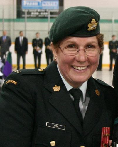 Sue Lusk honoured for dedication to cadets