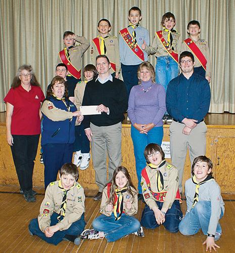Scouts honoured by donation