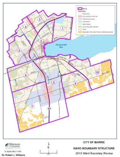 Barrie council could approve new ward boundaries next week