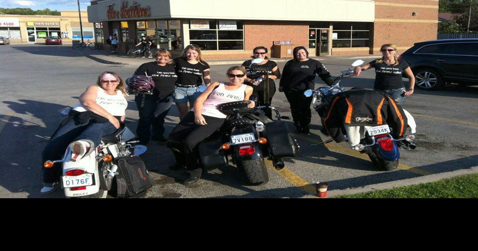 Sisterhood of motorcycle mamas ride for friendship, charity