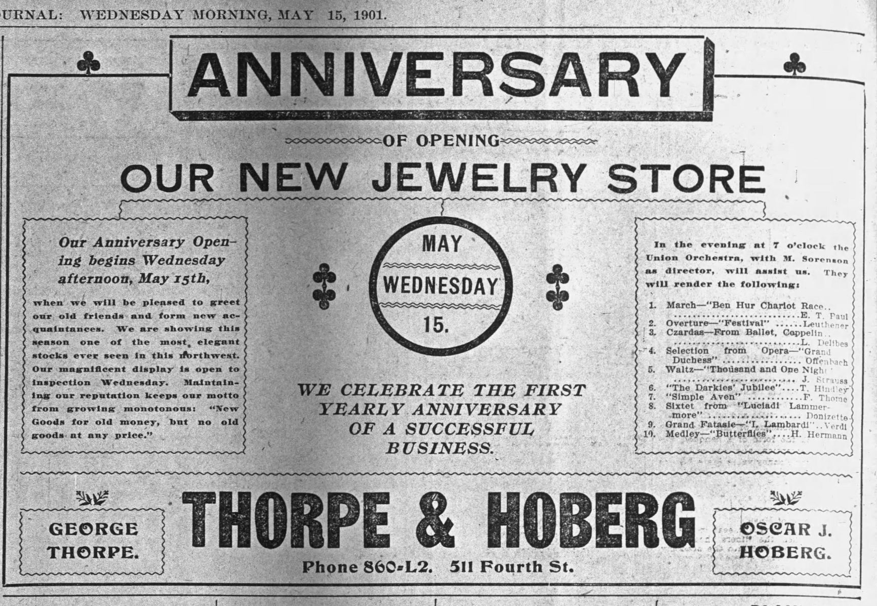 Thorpe & company jewellers store
