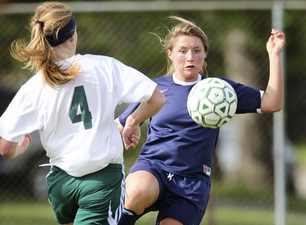 North girls edge West in soccer