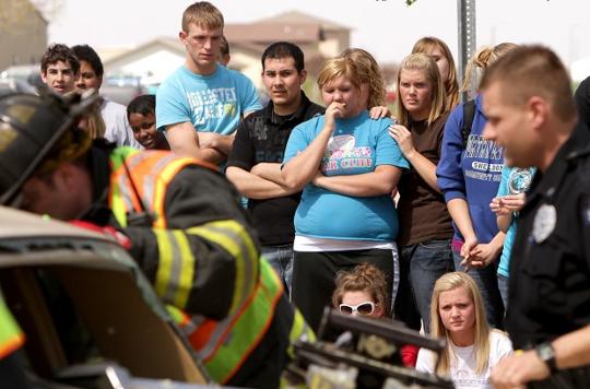 Photos: Mock prom crash