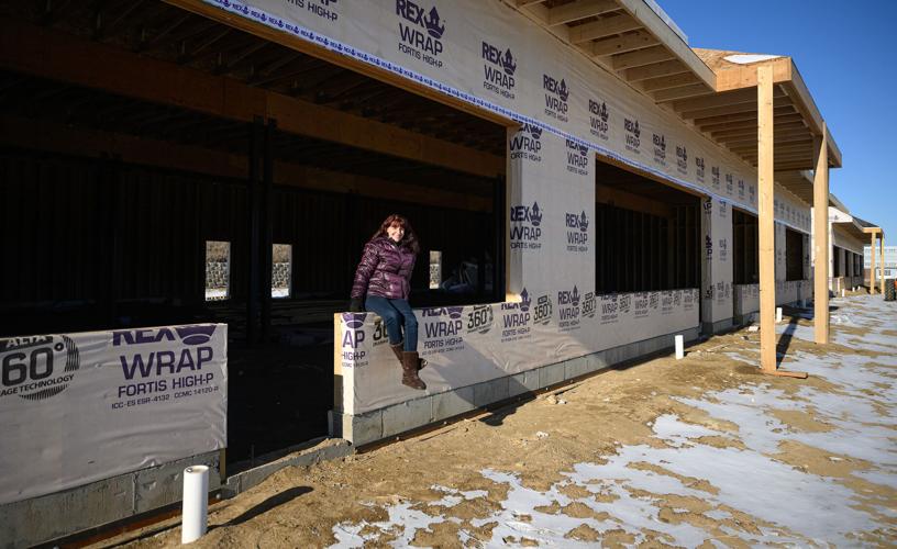 New strip mall under construction on Floyd Boulevard