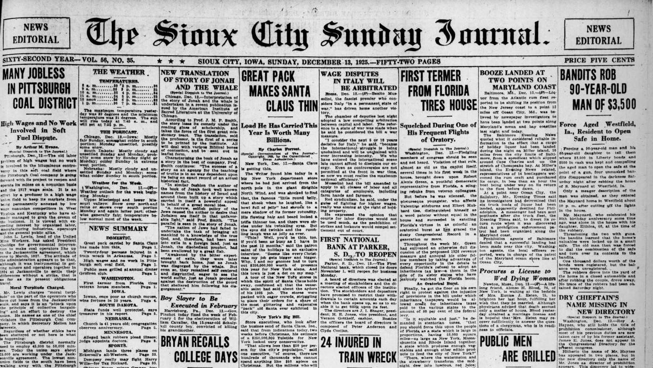 From the Journal archives | 1925: Bandits rob 90-year-old man of $3,500