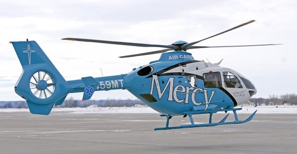 Mercy Medical Center unveils new medical helicopter