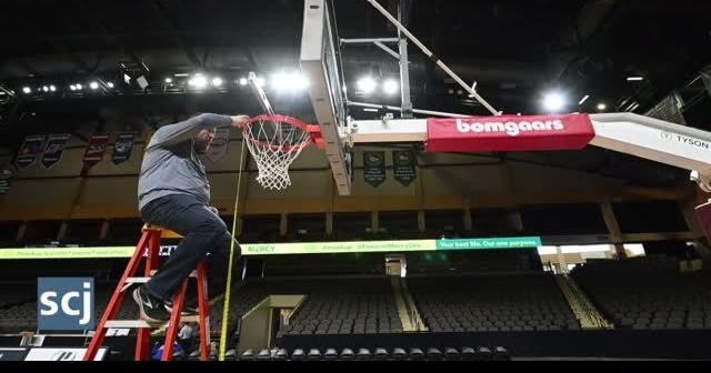 Tyson Events Center prepares for the NAIA Women's Basketball Championship