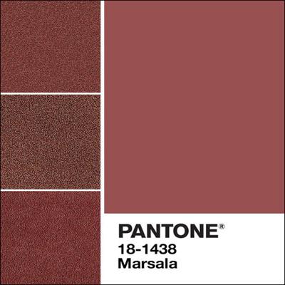 Pantone just announced Marsala as their Color of the Year 2015.