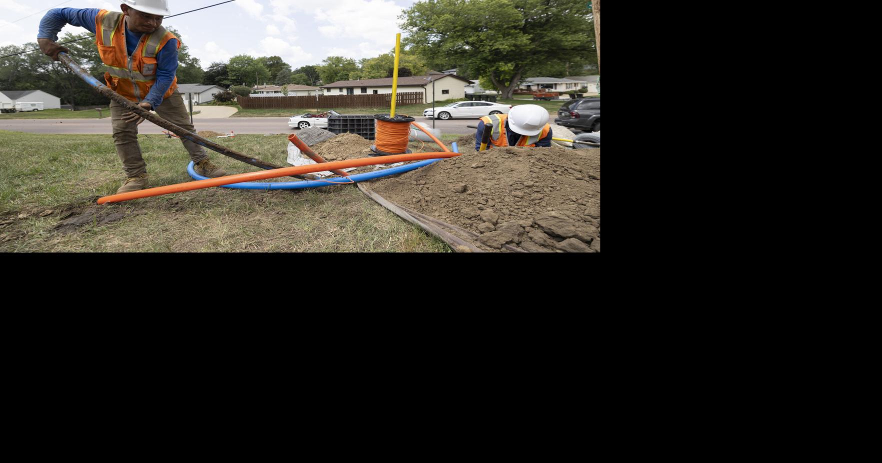 Metronet fiber optic service construction about 25% complete