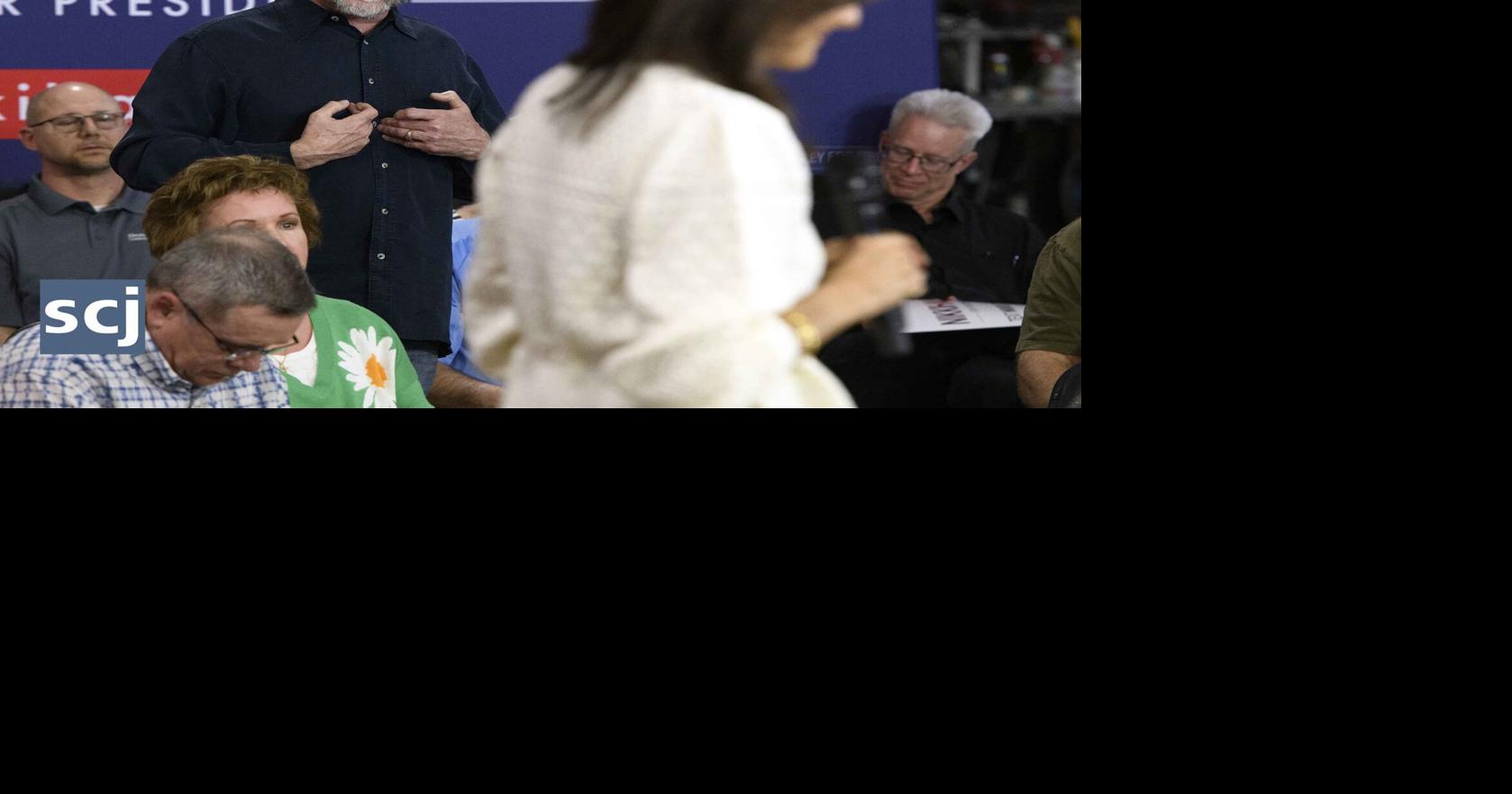 Nikki Haley, 2024 Republican presidential hopeful, is asked about ...